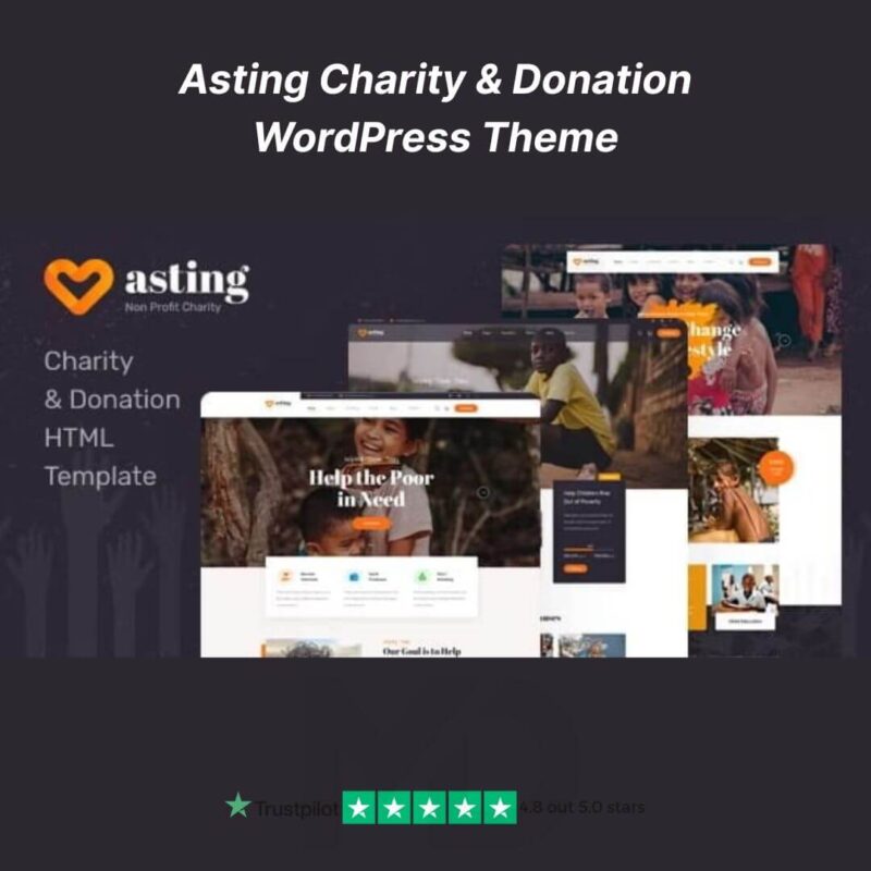 Asting Charity & Donation WordPress Theme – Nonprofit, Fundraising ...